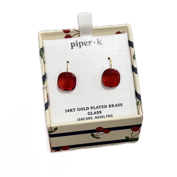 Piper K | Jewelry | Nwt Piper K Gorgeous Gold Plated Crystals Drop ...